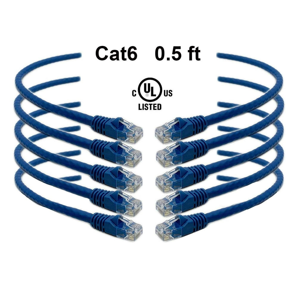 iMBAPrice 10 Feet Cat6 Cable - Premium Grade RJ45 Ethernet Snagless ...