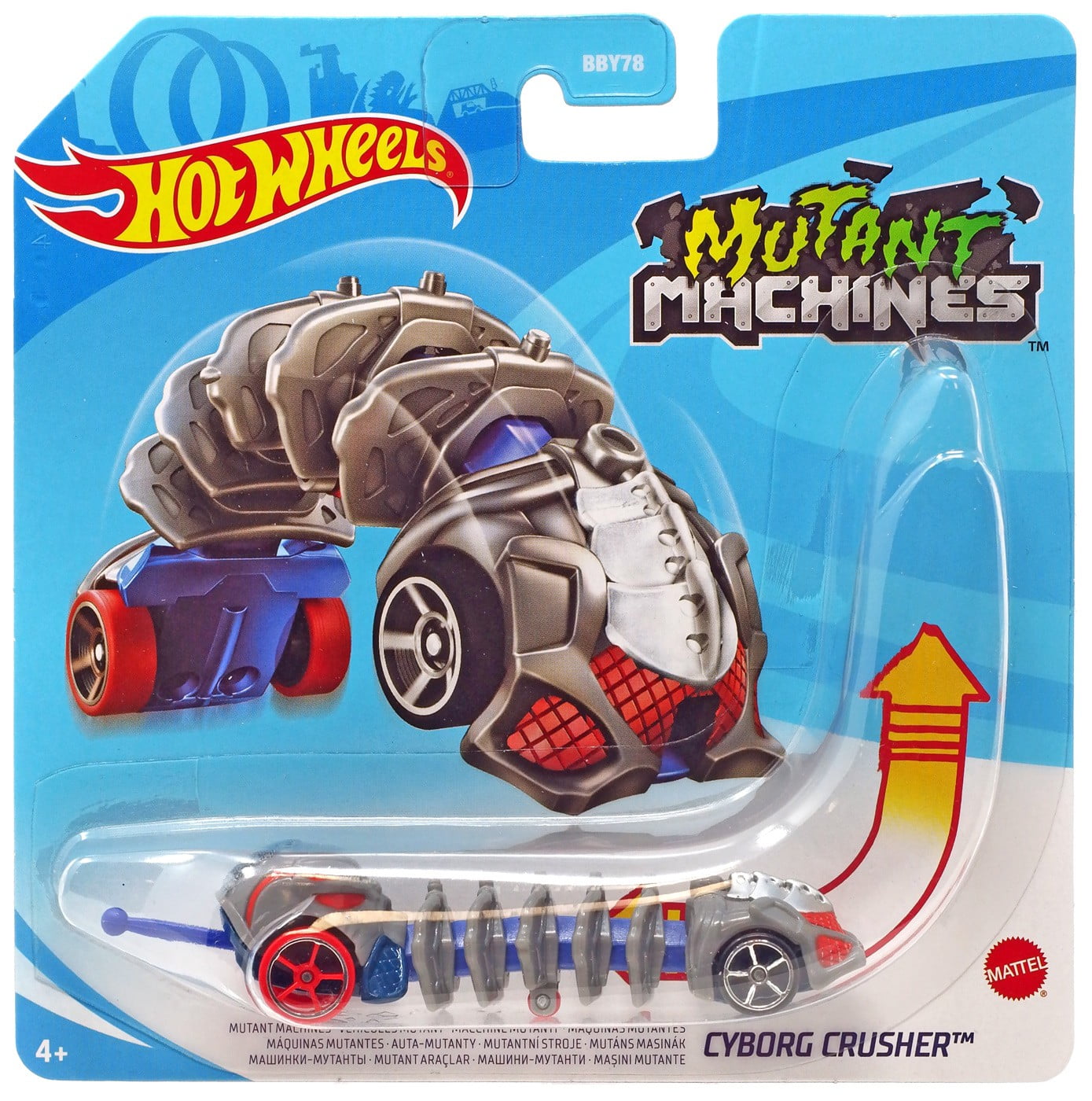 Hot Wheels Mutant Machines Cyborg Crusher Diecast Car - Walmart.com