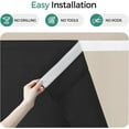 Adhesive Blackout Curtains for Bedroom Living Room 30 Inches Long 2 ...