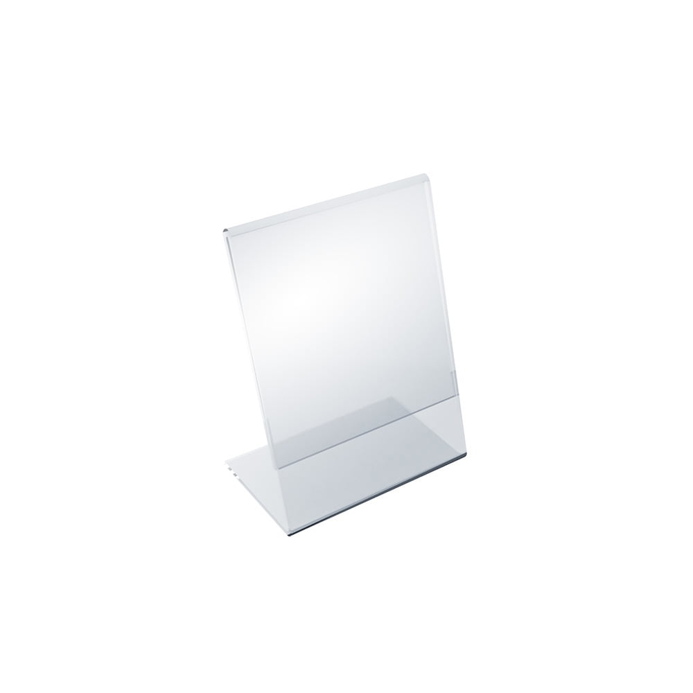 Azar Displays 112731 Angled L-Shaped Sign Holder Frame with Slant Back ...