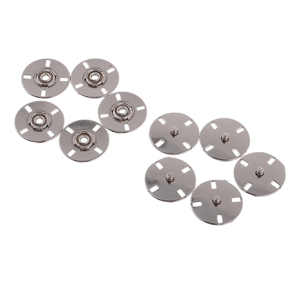 5 Sets Alloy Snap Fasteners Popper Press Stud Button For Leather ...