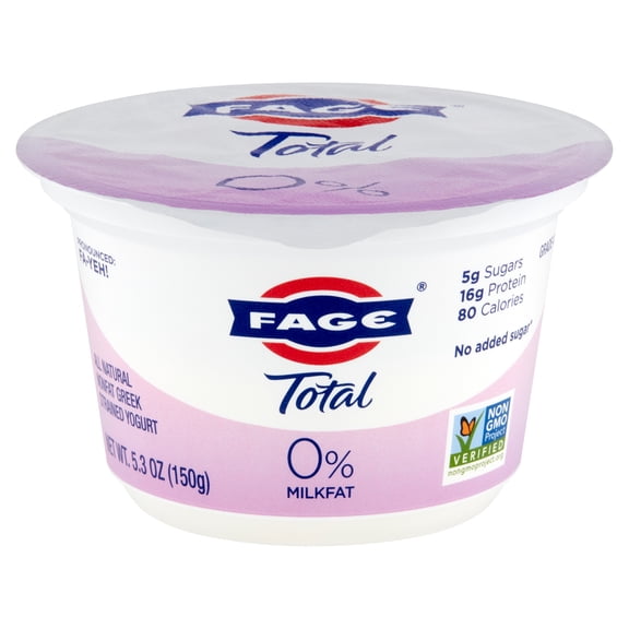 FAGE Total All Natural Nonfat Plain Greek Strained Yogurt, 16 oz ...