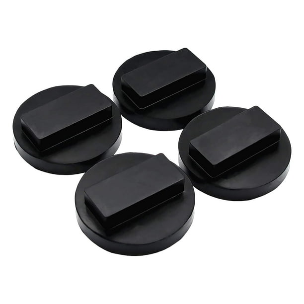 4 Pieces Lift Car Jack Rubber pad jack Support Pad Portable Slotted ...