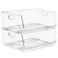 Sorbus Stackable Clear Acrylic Storage Bins, Open Front Organizers for ...