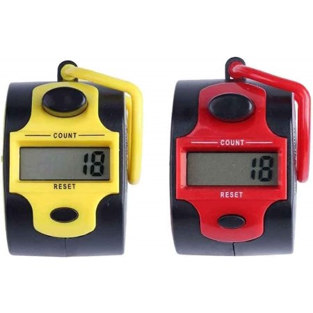 2 Pieces 5 Digit Manual Digital Counter Display Handheld Digital ...