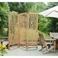 Contemporary Foldable 3 Panel Falling Springs Screen Room Divider ...