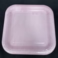 Square Paper Plates, 7 in, Light Pink, 16ct - Walmart.com