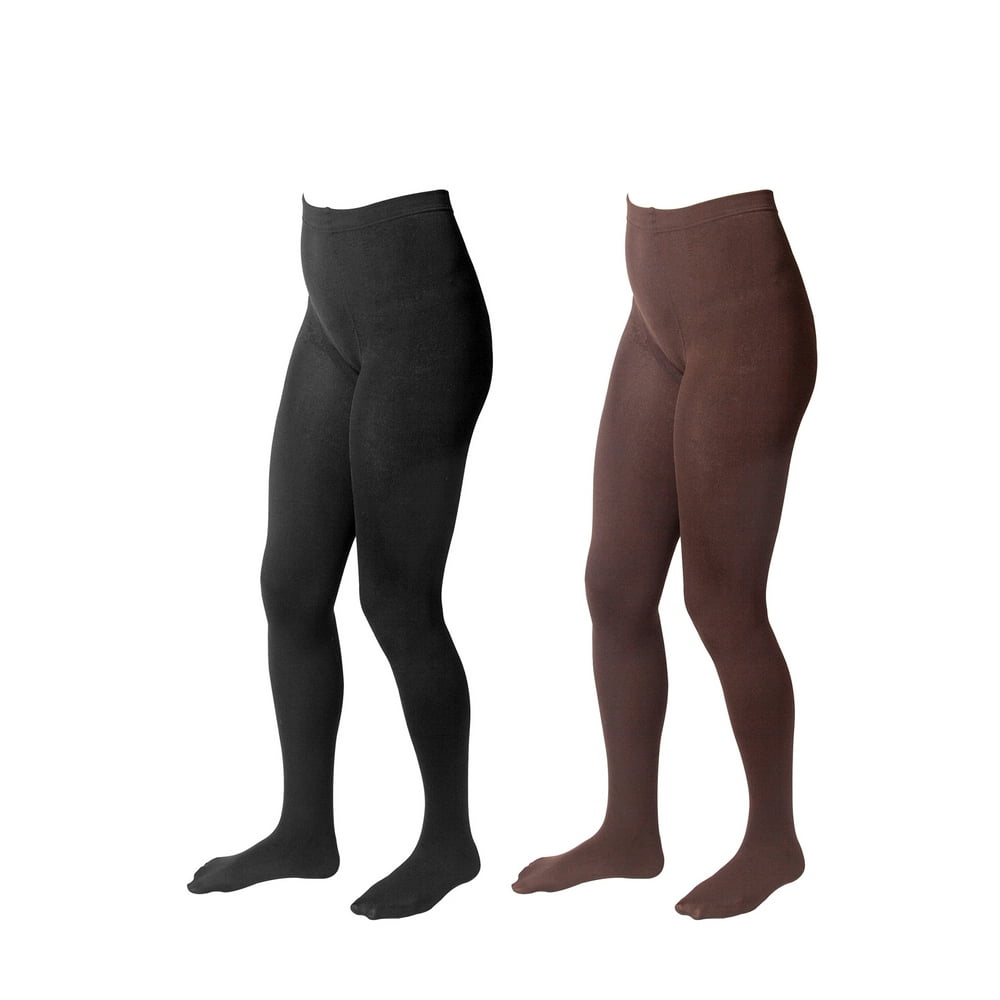 Muk Luks - Women's Fleece Lined 2-Pair Pack Tights - Walmart.com ...