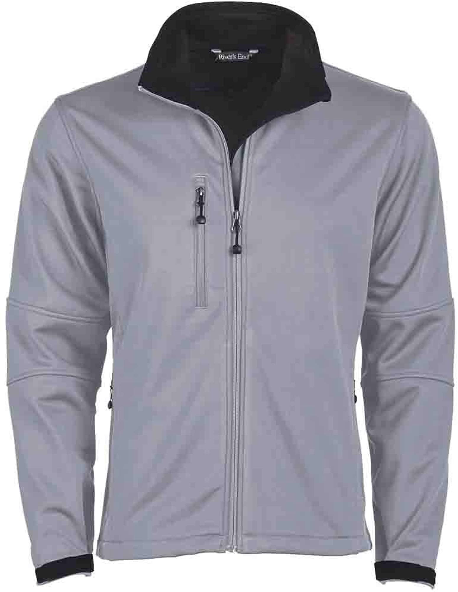 Rivers End Mens Soft Shell Jacket Jacket Lightweight - Grey | Walmart ...