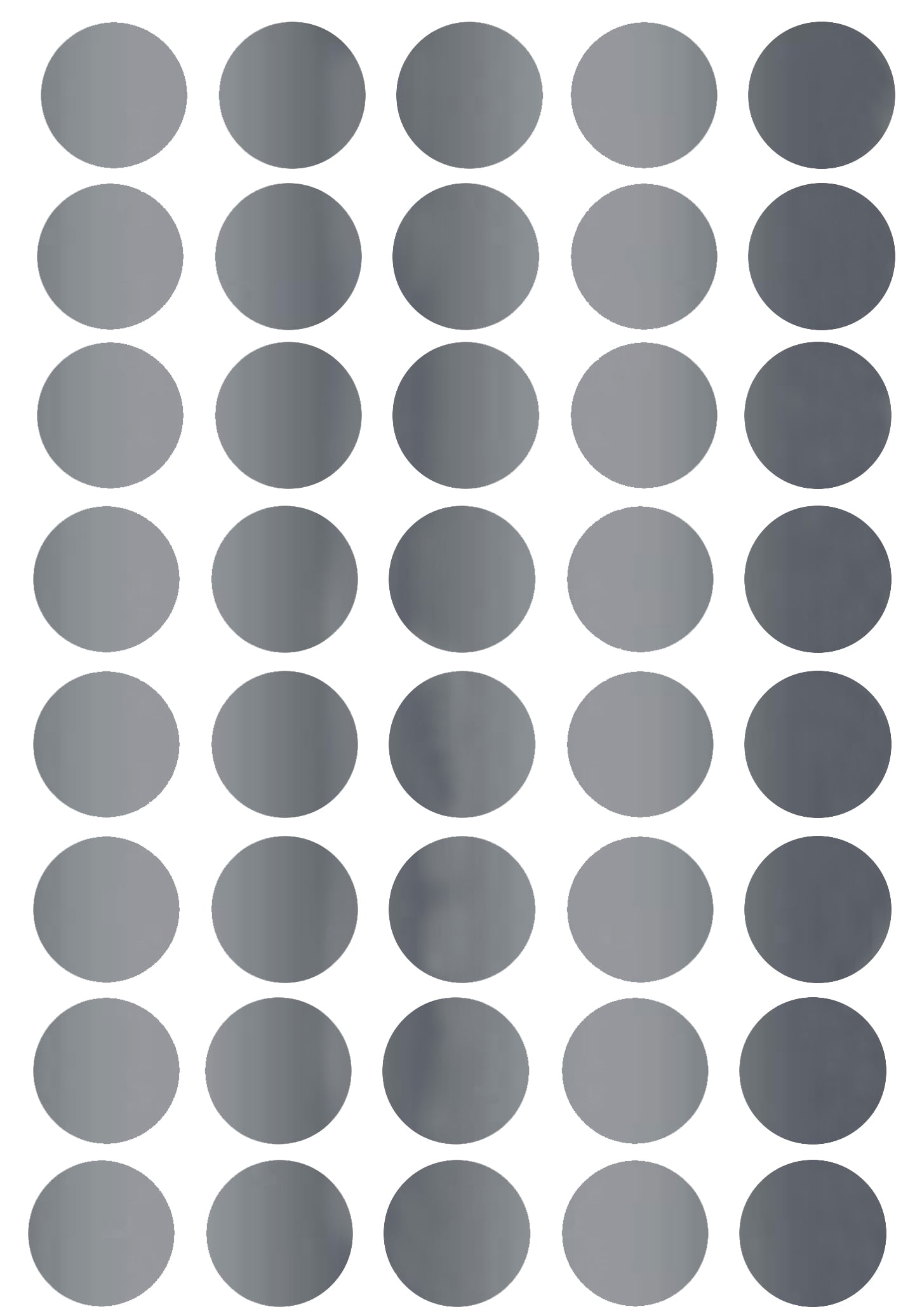 Royal Green Metallic Silver Sticker 3/4 inch - 19mm (1.9cm) - 280 Pack ...