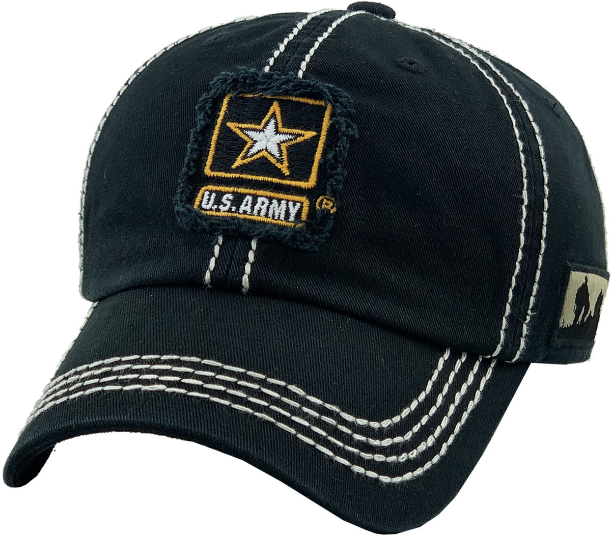 US Army Logo - Our Troops Washed Cotton Baseball Cap - Walmart.com