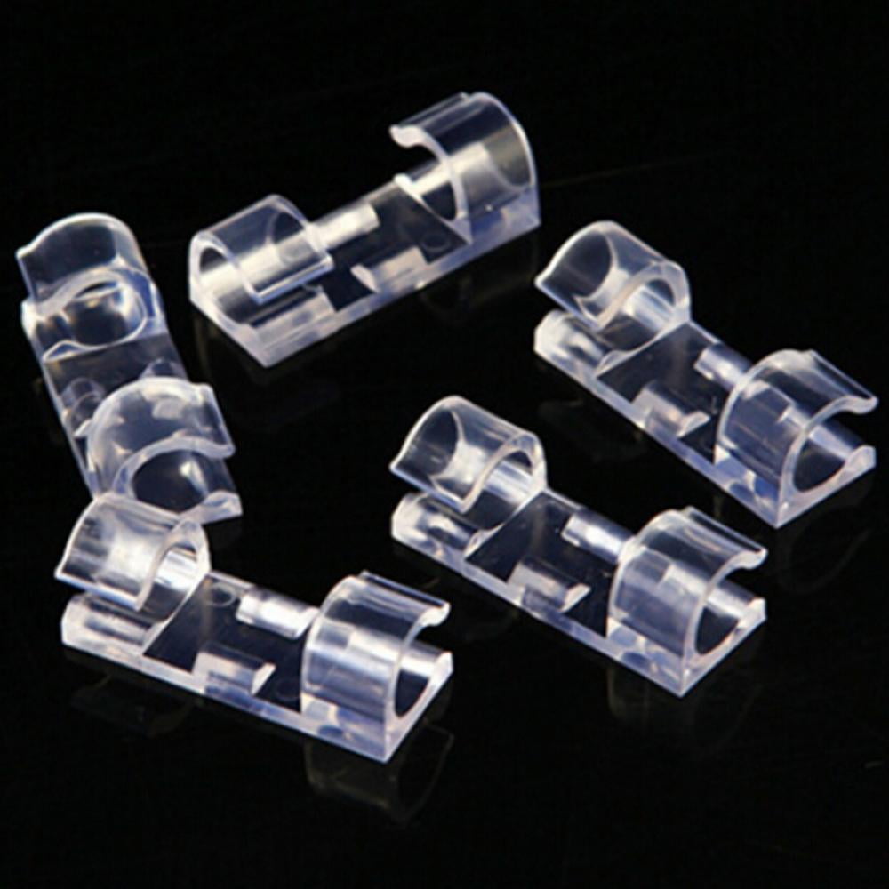 Eleanos Home Self-Adhesive Cable Clips Organizer Drop Wire Holder Cord ...