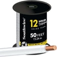 Southwire 11588137 Solid THHN Building Wire, 12 Gauge, White, 50 ...