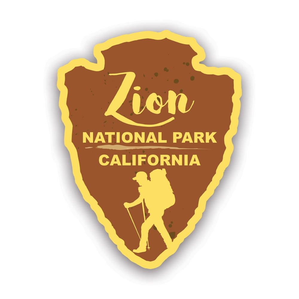 Zion National Park Sticker Decal - Self Adhesive Vinyl - Weatherproof ...