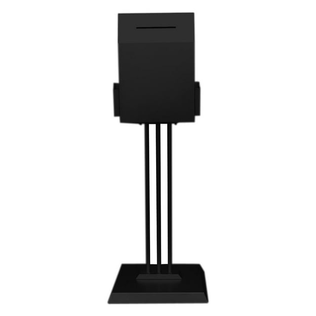Floor-Standing Ballot Box with (2) 4.5-Inch Brochure Pockets, 45-inch ...