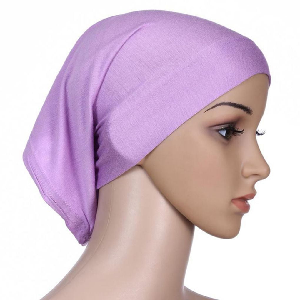 Muslim Women Girls Pretty Soft Stretchble Beautiful Inner Hijab Caps ...