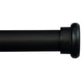 Urbanest Classic Forged Iron Button Curtain Rod, Black, 48"-84 ...