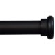 Urbanest Classic Forged Iron Button Curtain Rod, Black, 48"-84 ...