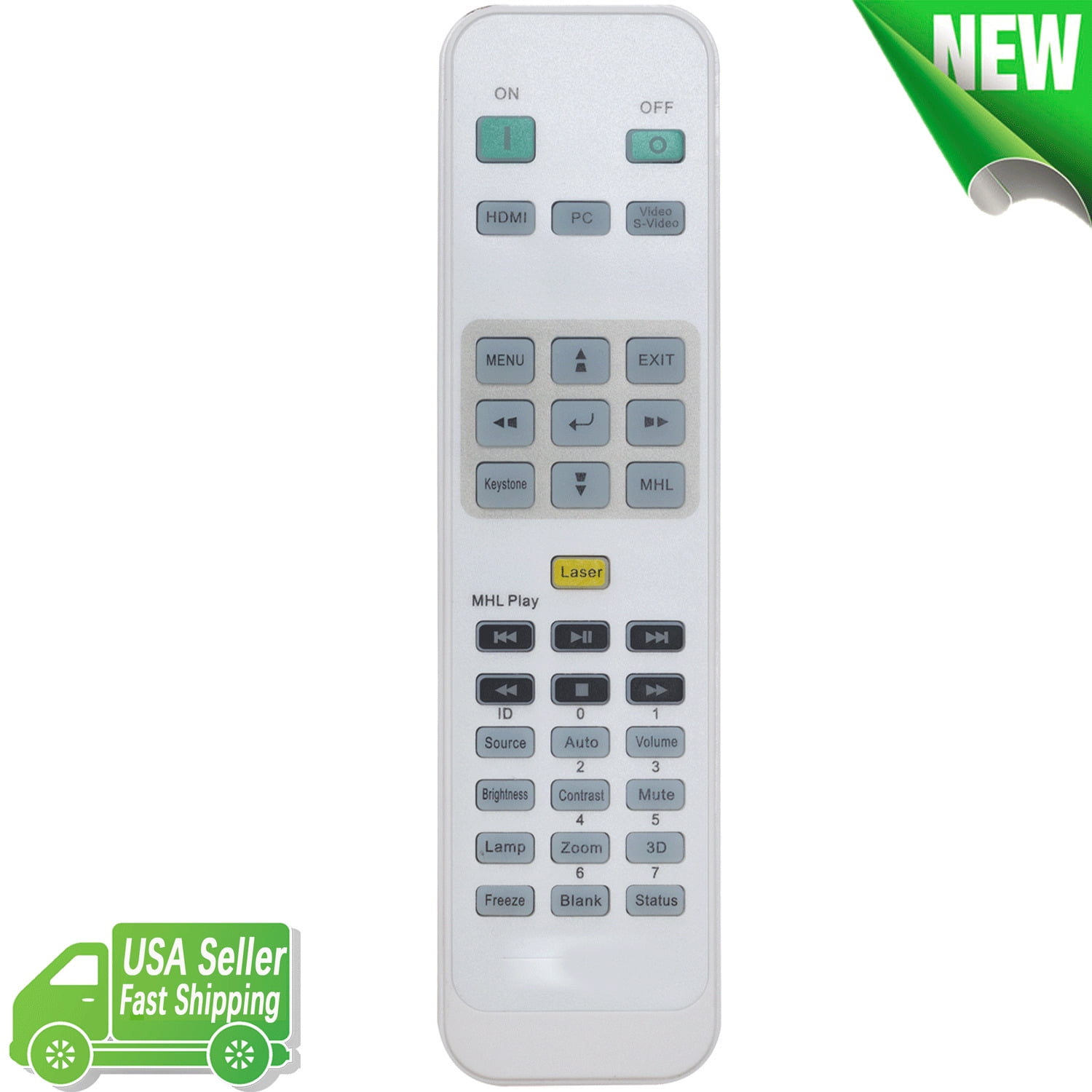 Replace Remote Control for VIVITEK Projector DX831 DW932 H1186 DU3661Z DU7095Z - Walmart.com