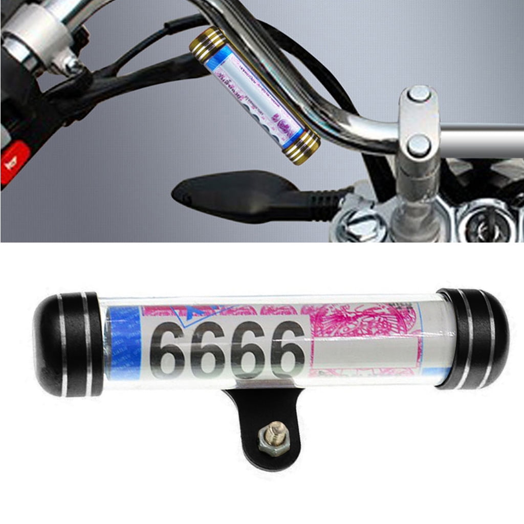 Waterproof Universal Motorcycle Motorbike Tube Tax Disc Registration ...