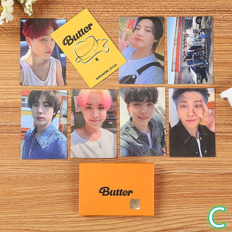 Kpop Bts Butter la misma pequeña tarjeta coleccionable juego de tarjetas Bangtan Boys Gao Jiahui ...