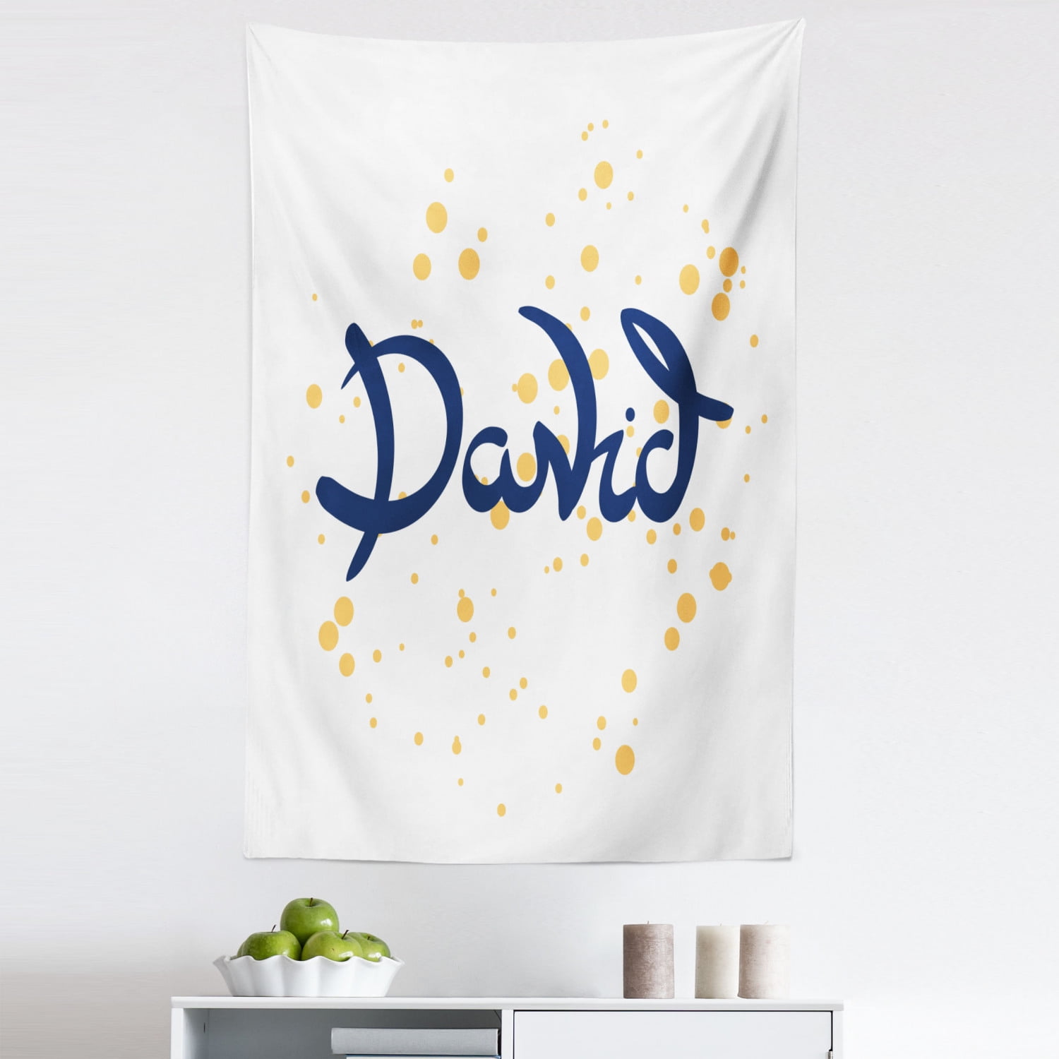 David Tapestry, Hand Drawn Lettering Design with Traditional Male Name ...