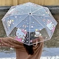 Hello Kitty Sanrio Cinnamoroll Umbrella Transparent Kuromi Fully ...
