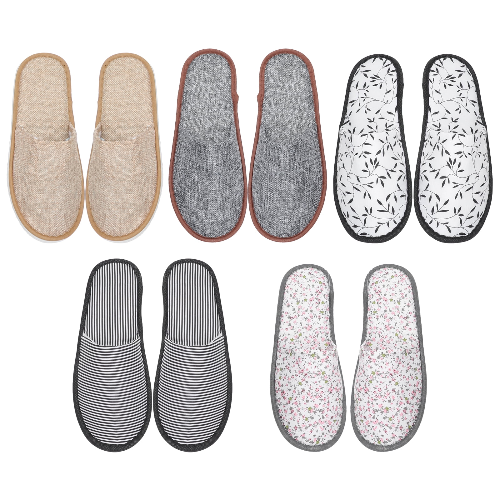 Click here for Homemaxs 5 Pairs Home Slippers Non-Slip Footwears... prices