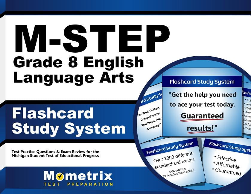 M-Step Grade 8 English Language Arts Flashcard Study System : M-Step ...