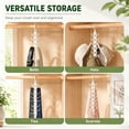 360 Degree Rotating Multi Hook Closet Organizer Hanger Vertical Storage ...