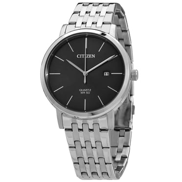 Citizen Quartz Men's Watch BI5000-87L with Blue Dial, Luminous Silver ...
