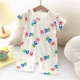Baby Newborn Boy Summer Short Sleeve Thin Cotton Newborn Clothes Baby ...