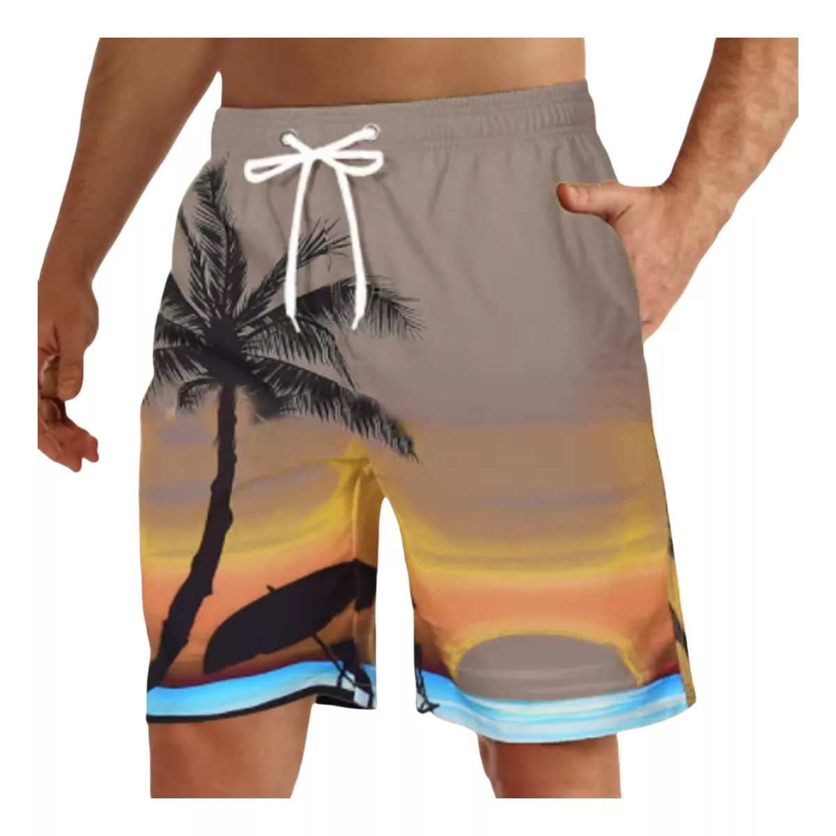 Traje De Baño Shorts De Imprimir Playa Bañadores Para Hombre | Walmart ...