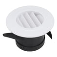 Homena Duct Vents Round Louvered Vents Interior ABS Grille Ventilation ...