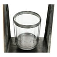 Rustic Western Farmhouse Galvanized Metal Pillar Candleholder Trapezium ...