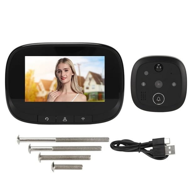 Door Peephole Security Camera, Digital Door Viewer PIR Motion Detection ...