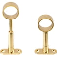 2 Pcs Curtain Rod Ceiling Mount Bracket Light Duty Rod Holders Brackets ...