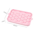 Ice Ball Maker Silicone Sphere Ice Mold With Lid Stackable Freezer Ice ...