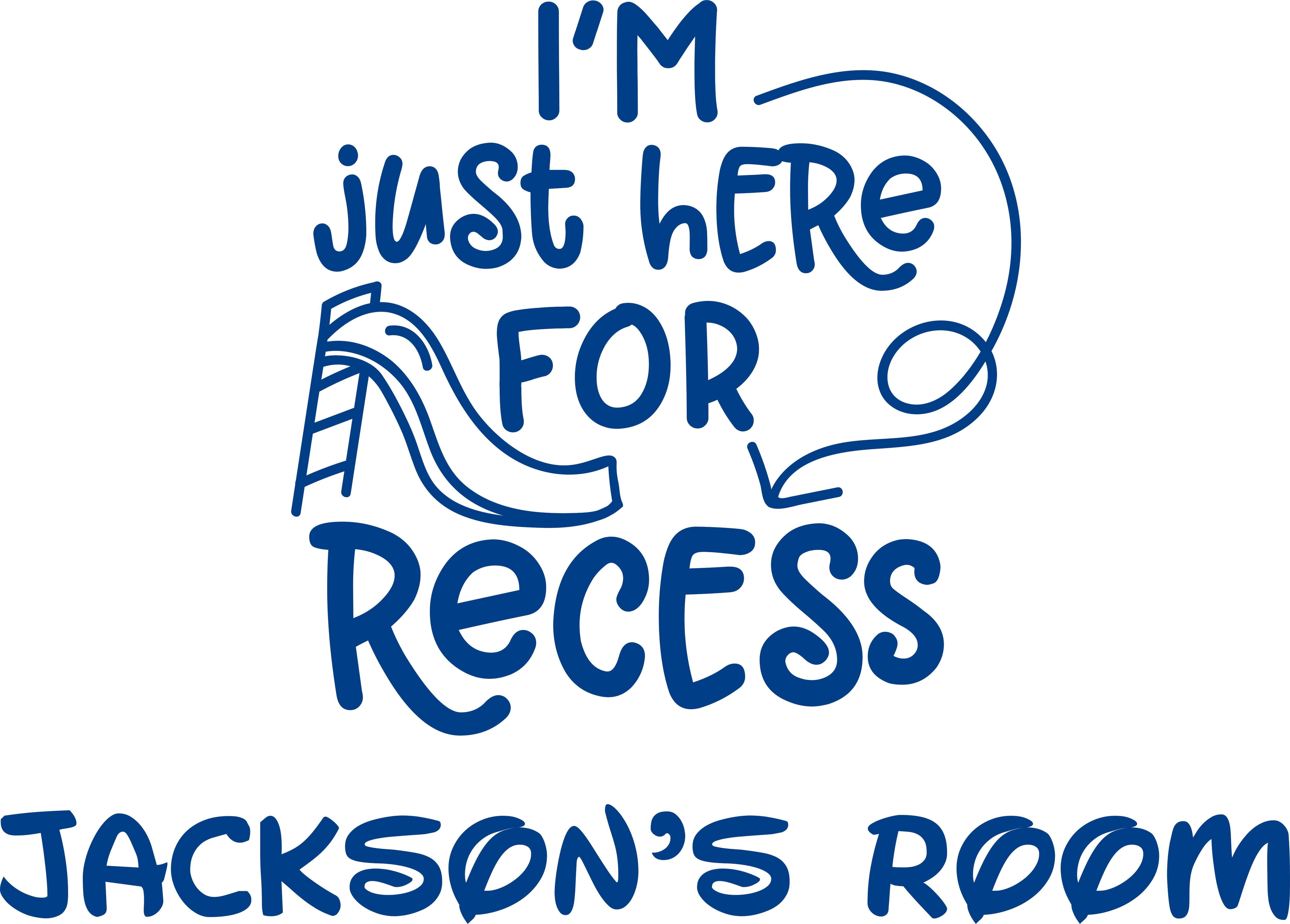 Classroom Recess Quotes Students Education Personalized Wall Decal ...