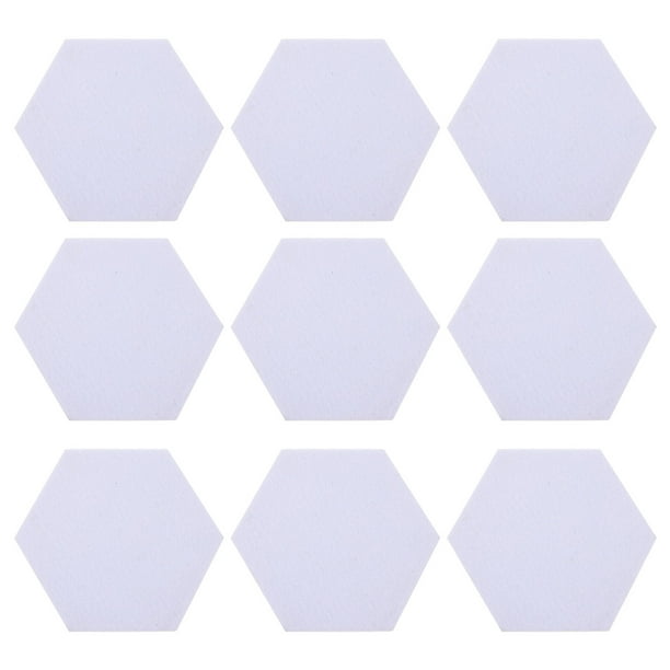 12 Pcs Message Board Felt Hexagon Wall Board Self-adhesive Wall Memo ...