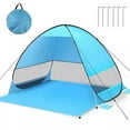 Zhongxiazhiyue Portable 78.74" x 64.96" Beach Tent, Blue - Walmart.com