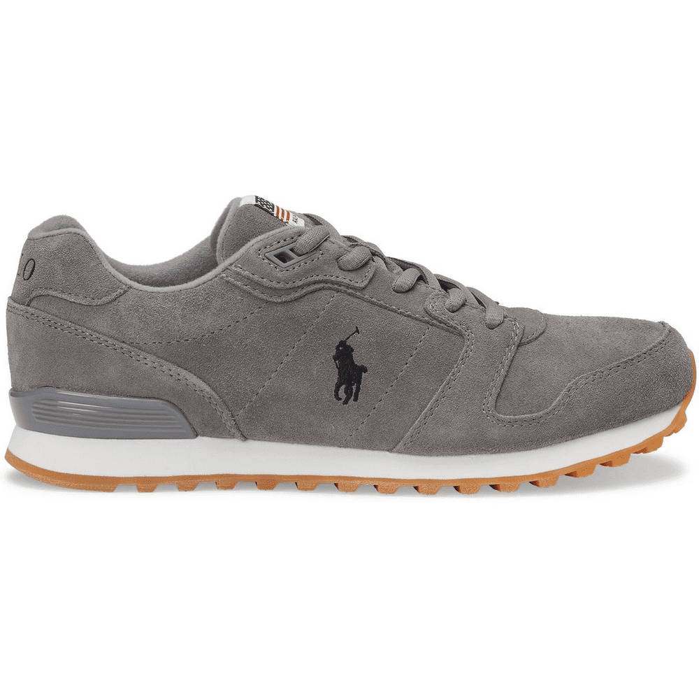 Ralph Lauren - Ralph Lauren Women's Gray Classic Runner Suede Sneaker ...