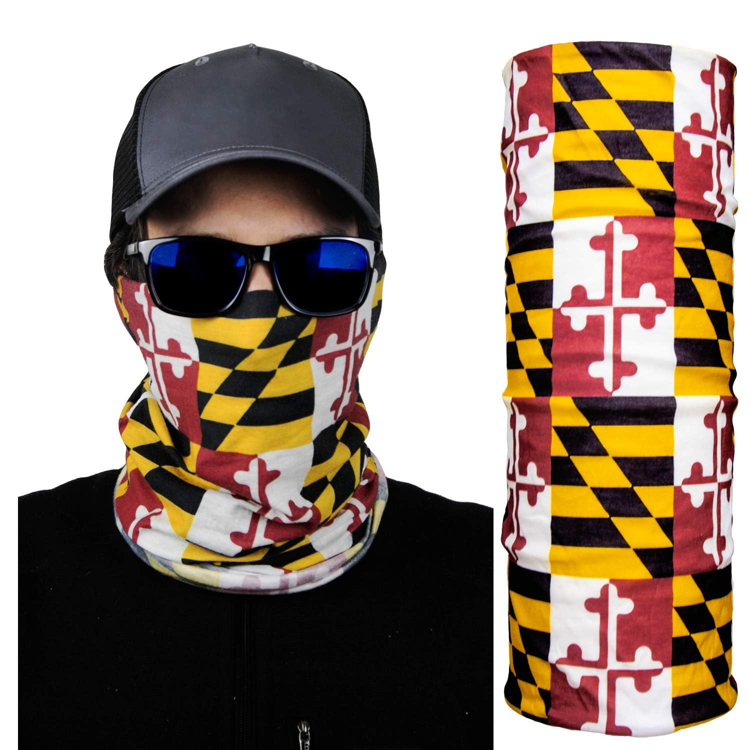International Tie Maryland Flag Bandana – Face Mask, Soft & Breathable ...
