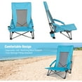 REDCAMP Collapsible Beach Chair, High Back, Lightweight, Portable ...