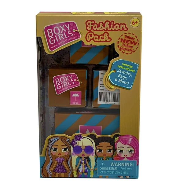Boxy Girls Fashion Pack Doll Accessories with 4 Shipping Boxes ...