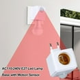 E27 Socket LED Bulb Base with Infrared Motion Sensor, Automatic On/Off ...