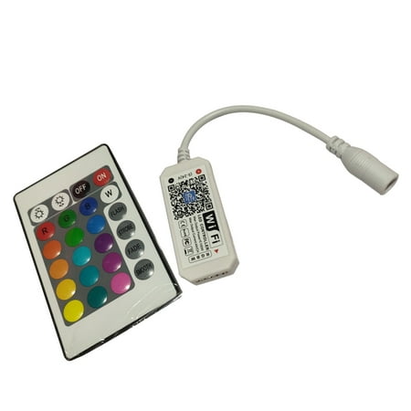 Home DC5V 12V 24V Bluetooth Wireless WiFi Controller RGB/RGBW controller IR RF LED Controller ...
