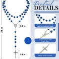 Catholic Rosary Crystal Beaded Necklace Miracles Medals Crosses ...