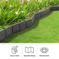 Pure Garden 10-Piece Interlocking Garden Edging for Landscaping (Gray ...