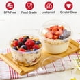 16 oz Plastic Dessert Cups with Dome Lids, Party Serving for Parfaits ...